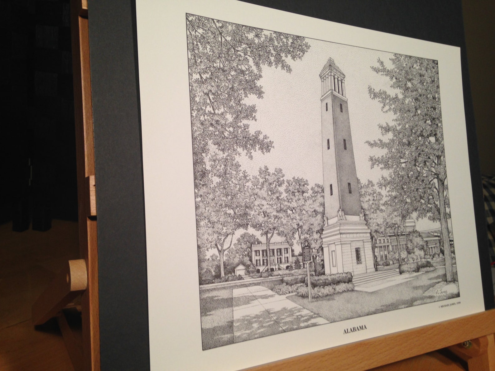 Alabama 11x14 Pen and Ink Print - Etsy