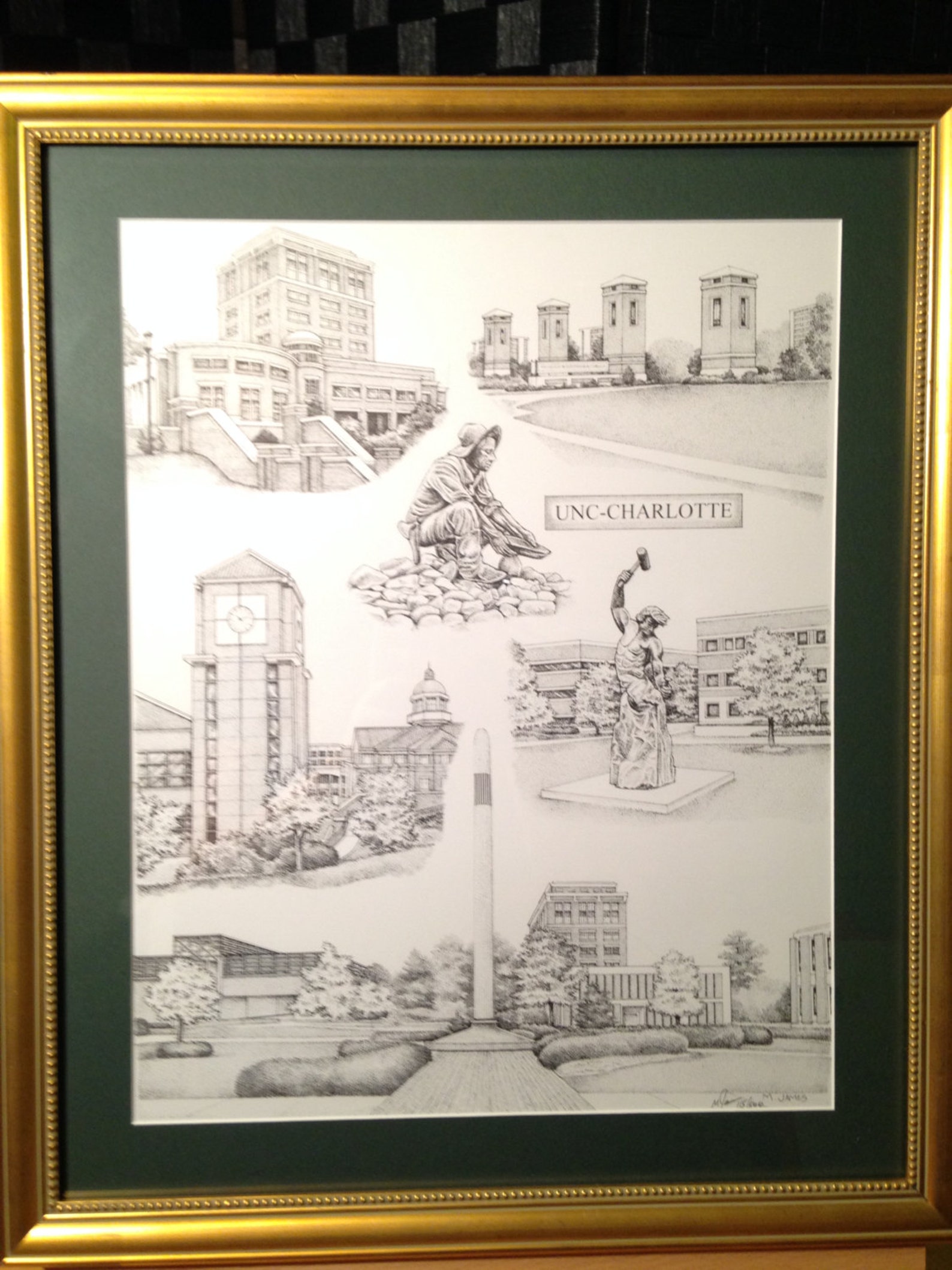 UNC Charlotte 14x18 Collage Print - Etsy