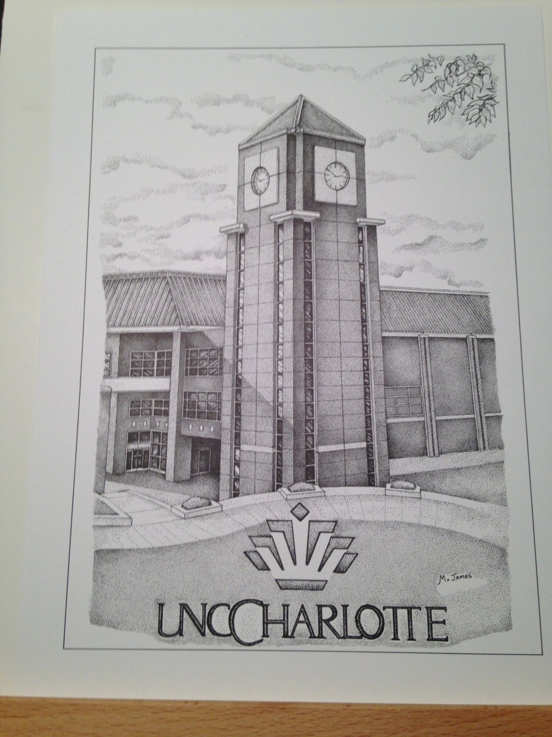 UNC Charlotte 9x12 Print of SAC - Etsy
