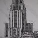 University of Pittsburgh - Cathedral of Learning 11"x14" Pen and Ink ...