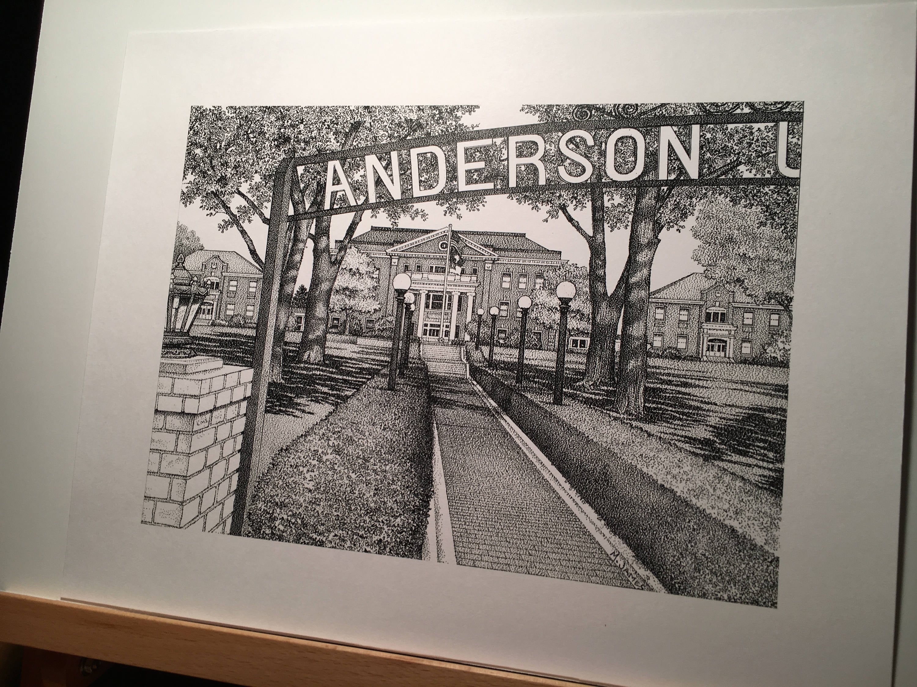Anderson 11x14 Pen and Ink Print - Etsy