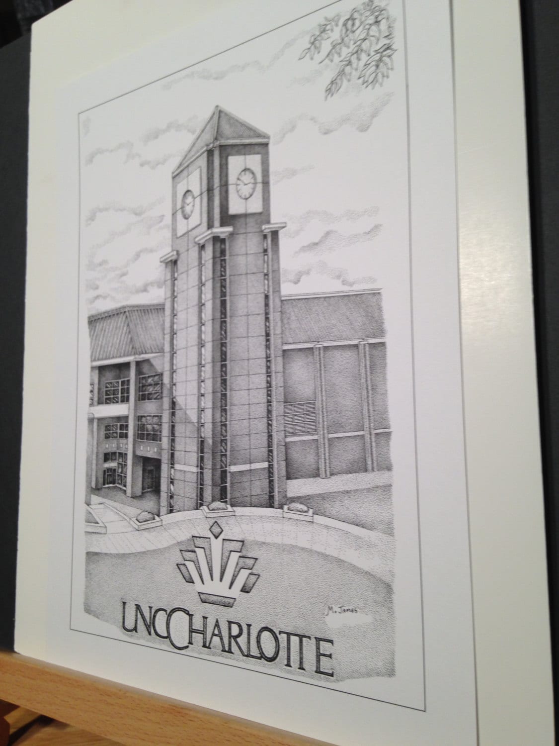 UNC Charlotte 9x12 Print of SAC | Etsy