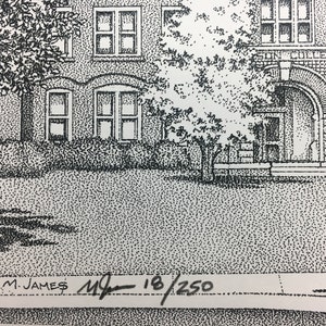 Clemson Tillman Hall Drawing-pen and Ink Print - Etsy