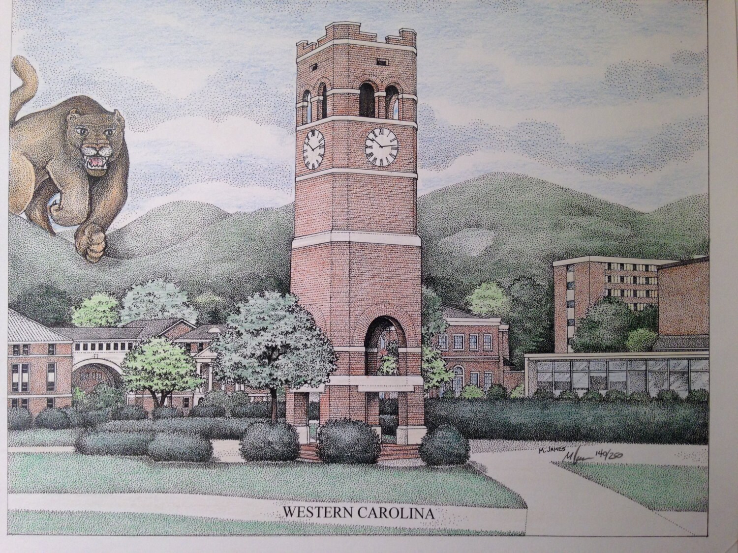 Western Carolina Bell Tower 11x14 Print - Etsy
