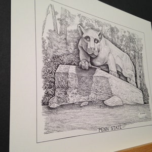 Penn State 8x10 Print of Nittany Lion Statue - Etsy