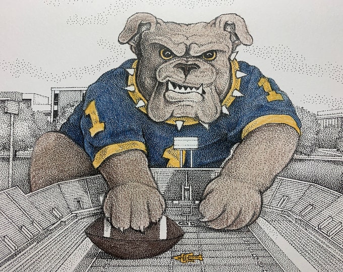 North Carolina A & T - Football Stadium 11"x17" Pen and Ink Print - Etsy