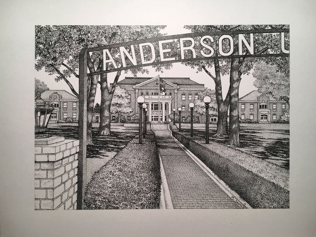 Anderson 11"x14" Pen and Ink Print - Etsy