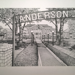 Anderson 11"x14" Pen and Ink Print - Etsy