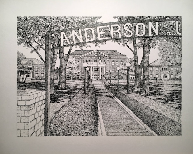 Anderson 11"x14" Pen and Ink Print - Etsy