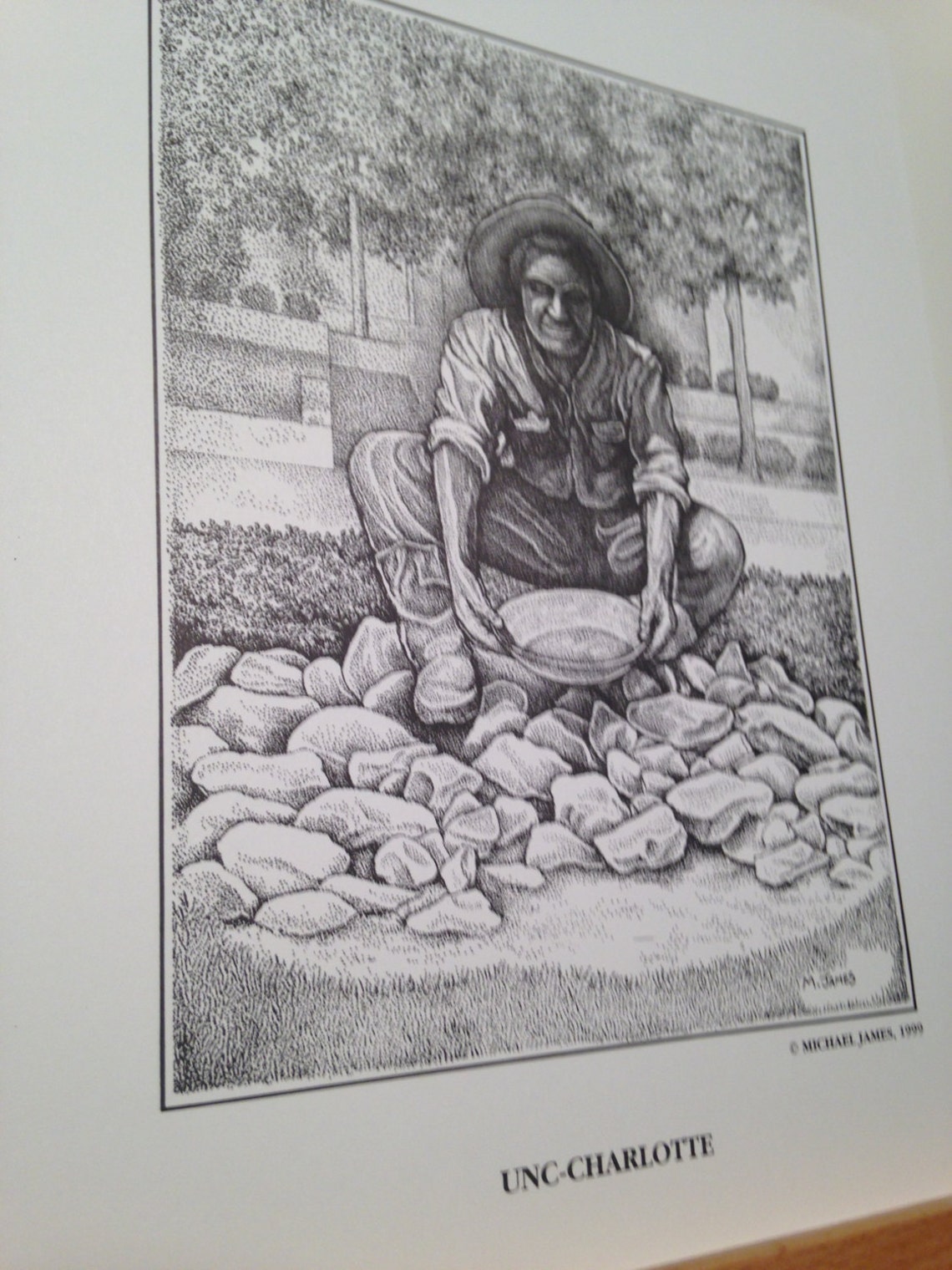 UNC Charlotte 8x10 Print of Miner Statue - Etsy