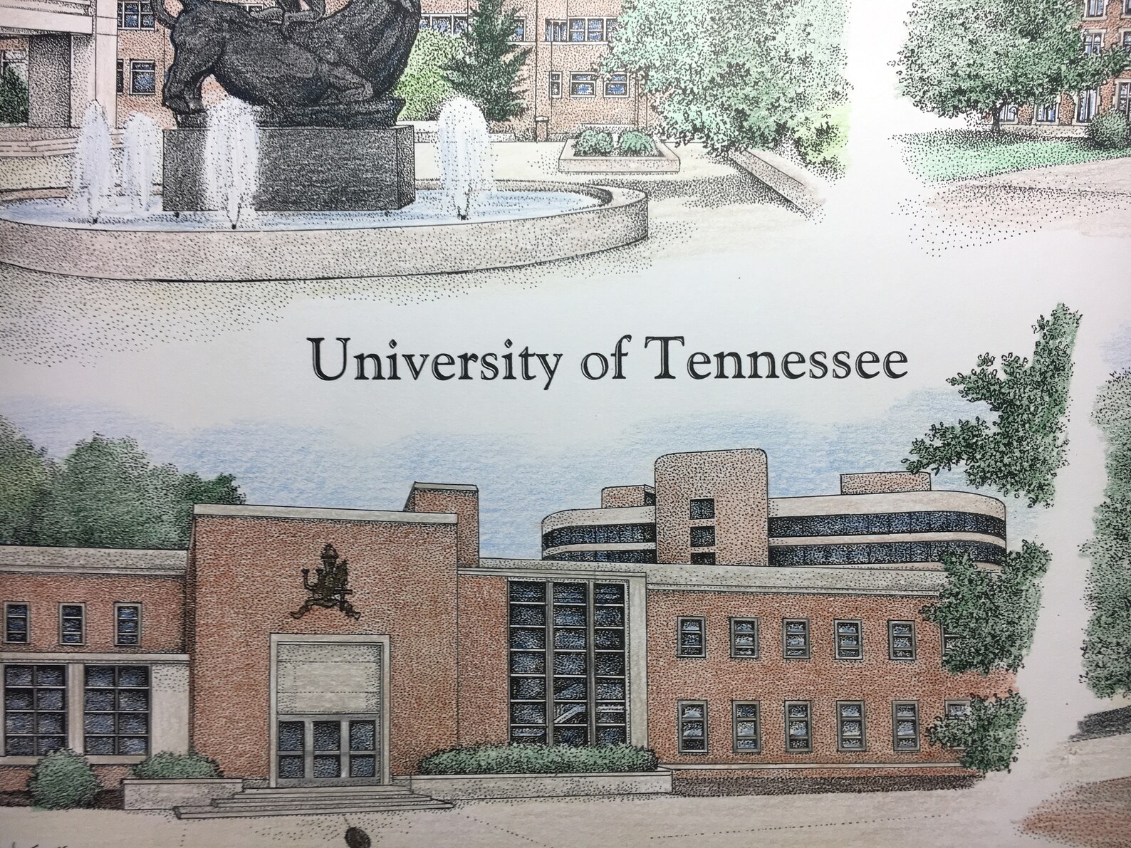 Tennessee 14"x18" Collage Pen and Ink Print - Etsy