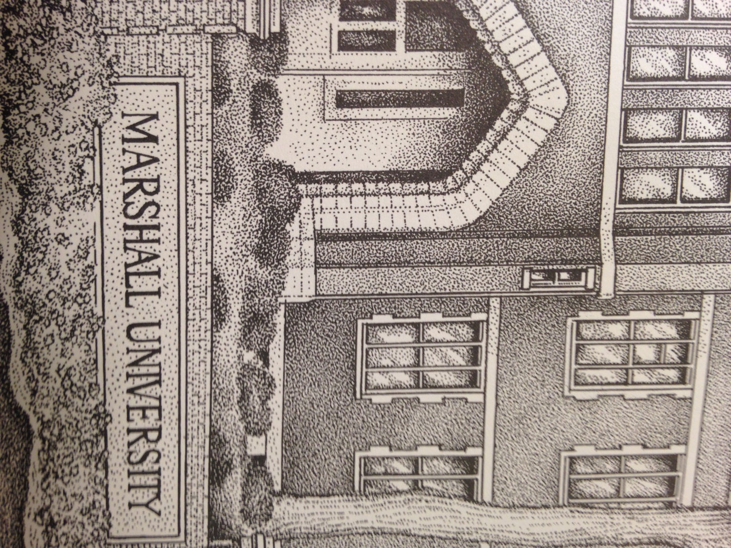 Marshall Old Main Print From Pen and Ink Drawing - Etsy