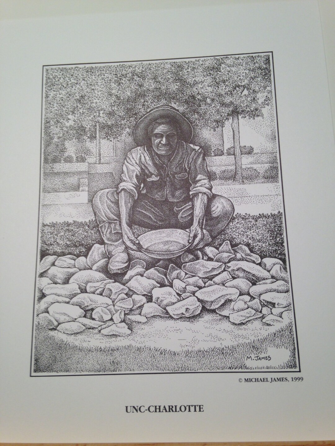 UNC Charlotte 8x10 Print of Miner Statue - Etsy