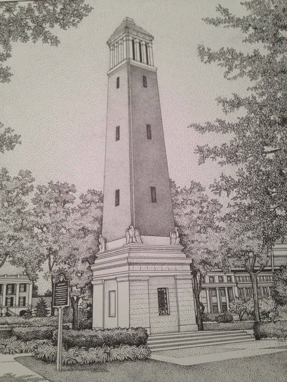 Alabama 11x14 Pen and Ink Print | Etsy