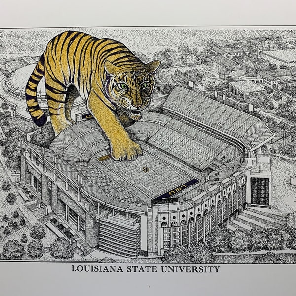 Lsu Stadium Png - Etsy