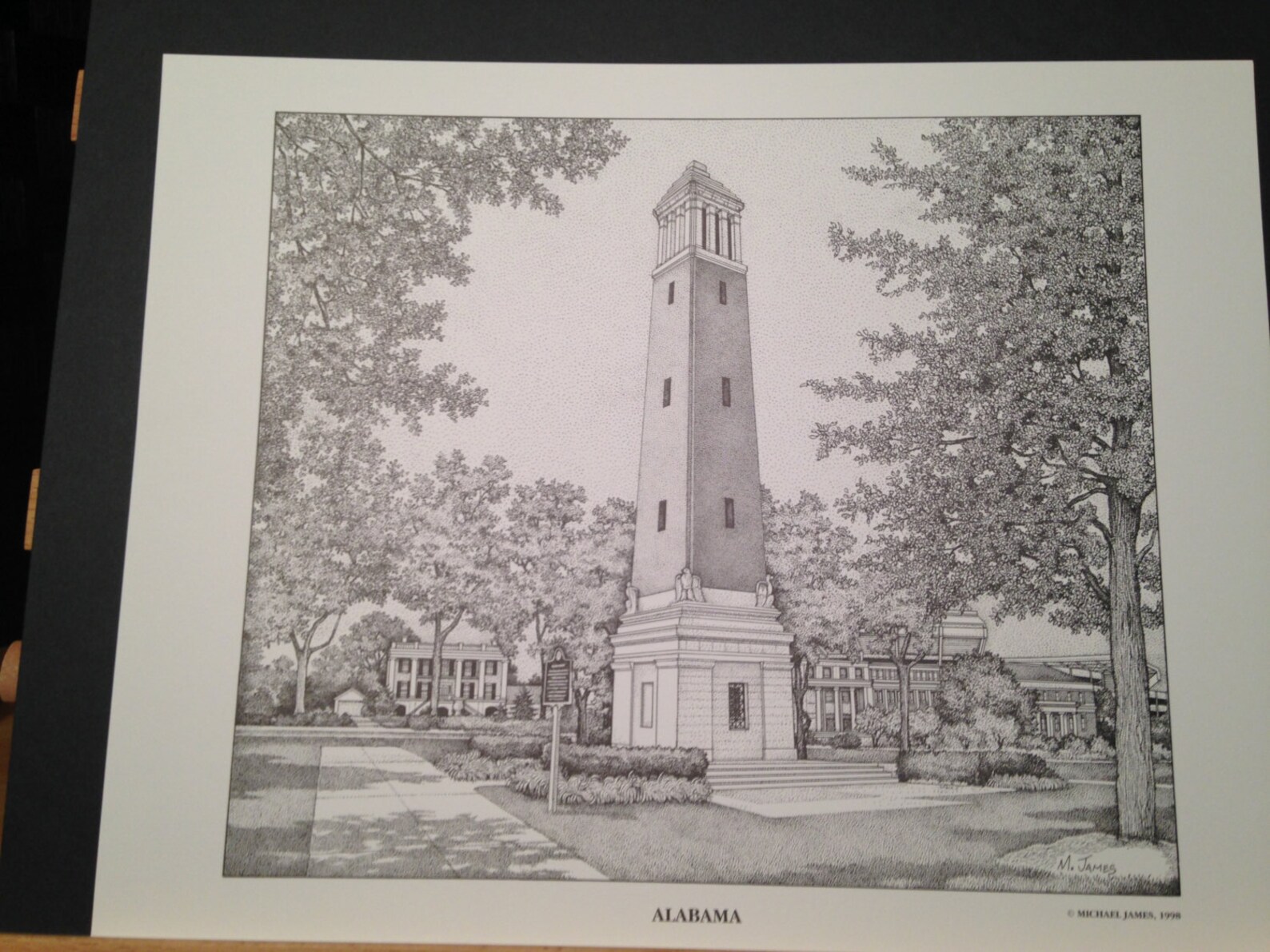 Alabama 11x14 Pen and Ink Print - Etsy