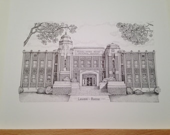 Lenoir-rhyne University Map Print - Etsy