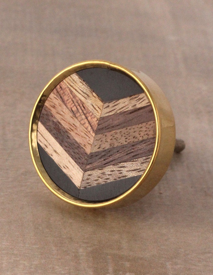Decorative Round Wooden Design Drawer Knob sold in Sets - Etsy