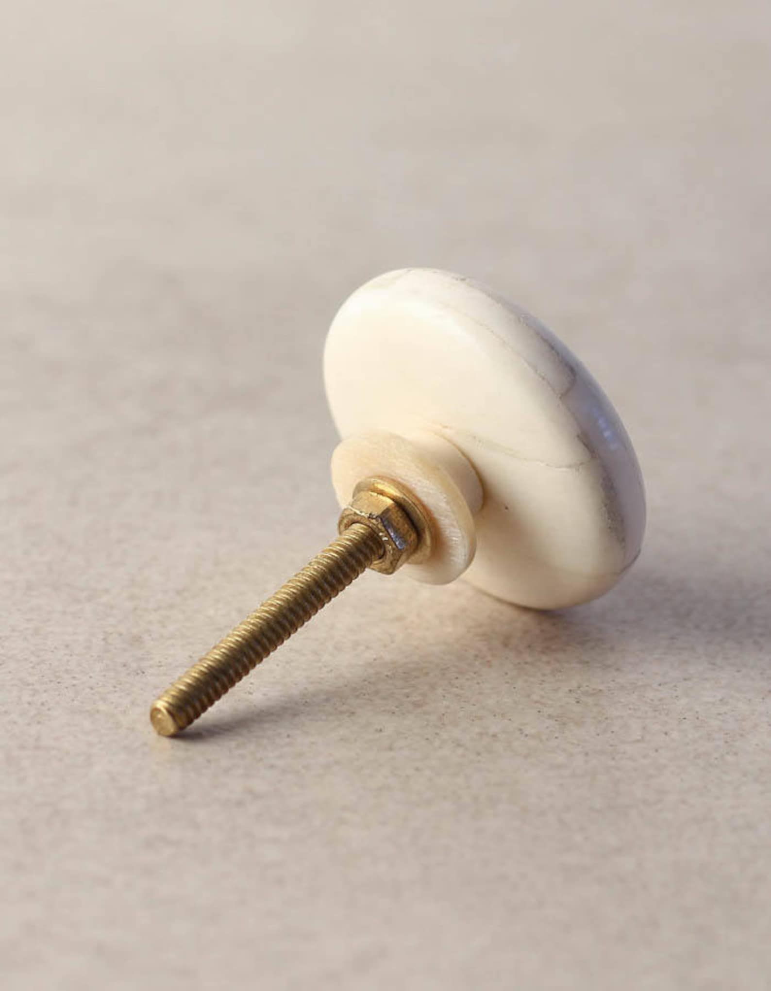 Cream Color Round Kitchen Bone Knob sold in Sets | Etsy