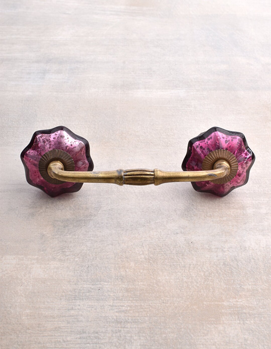 Unique Purple Metallic Glass Kitchen Cabinet Pull (sold in Sets ...
