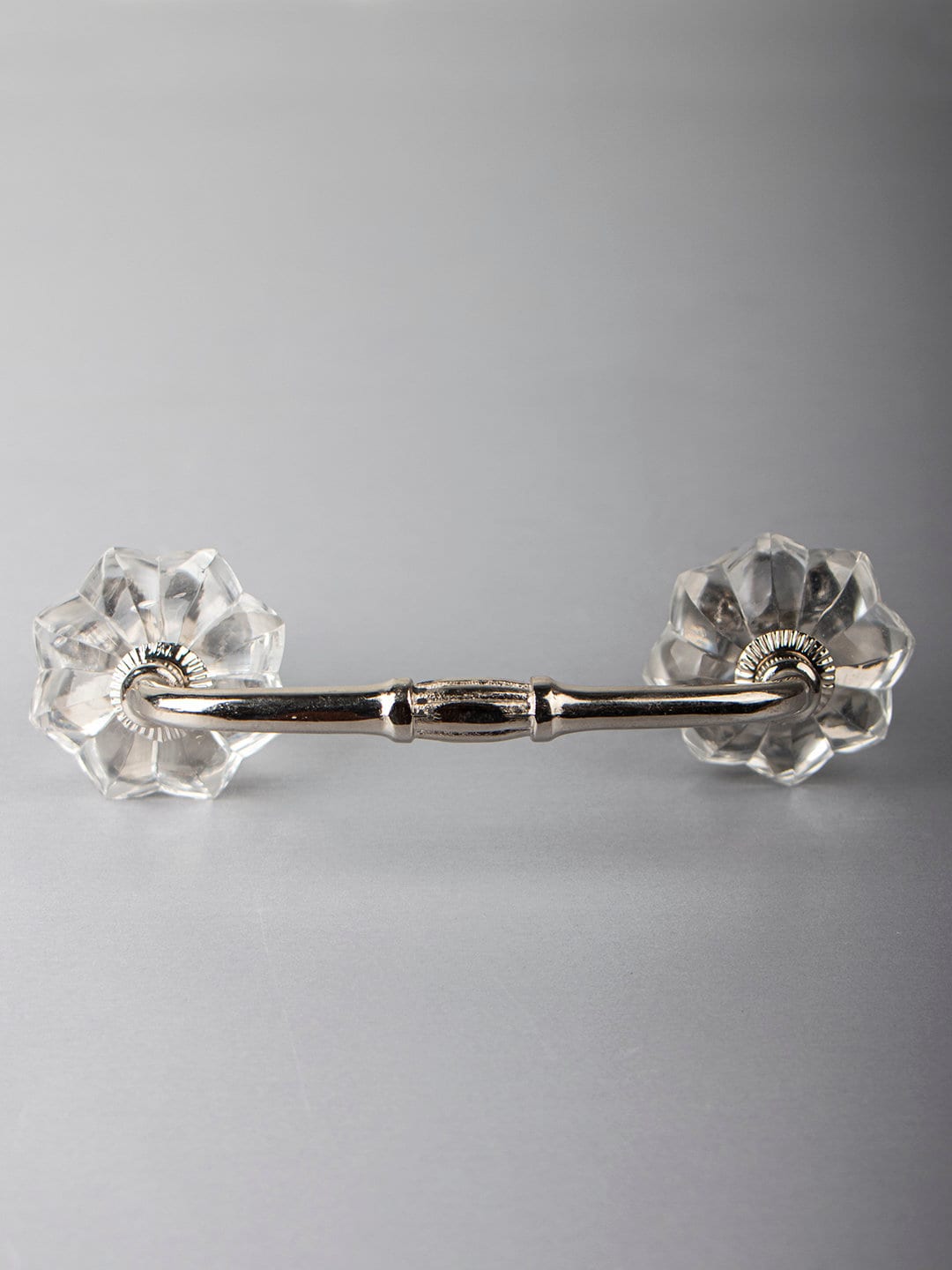 Crystal Glass Flower Cabinet Knob: Vintage Style Drawer Pull - [metal ...