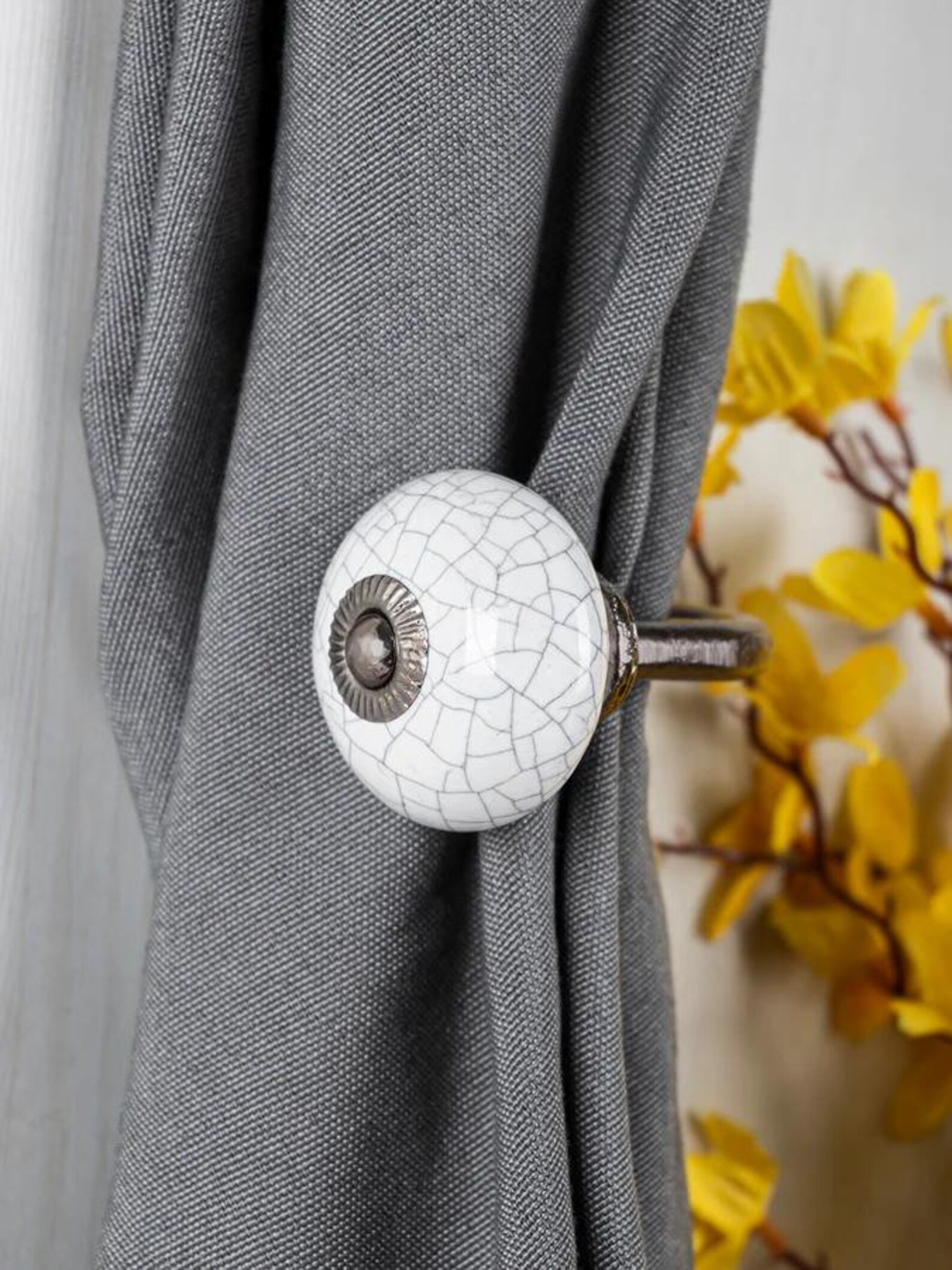 Hand Painted Ceramic Curtain Tie Back Hook: Antique Style (sold in Sets ...