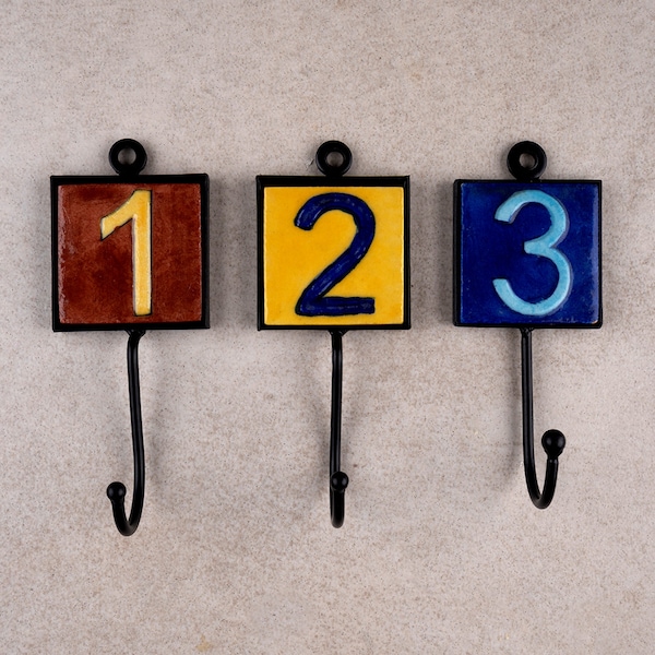 Numbered Hooks - Etsy