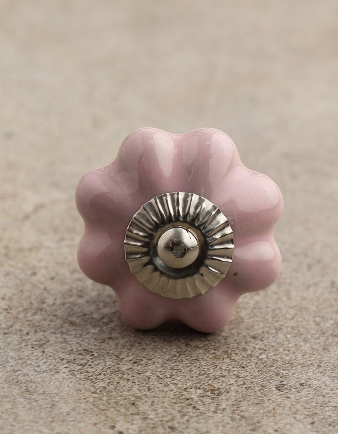Pink Color Flower Cabinet Knob sold in Sets - Etsy