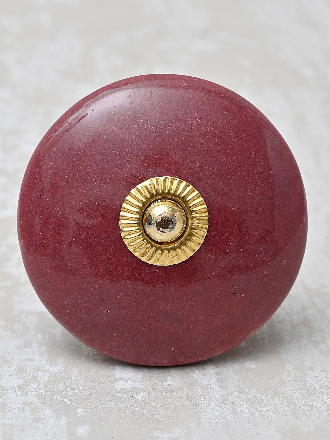 Thulian Pink Ceramic Kitchen Cabinet Knob - Etsy