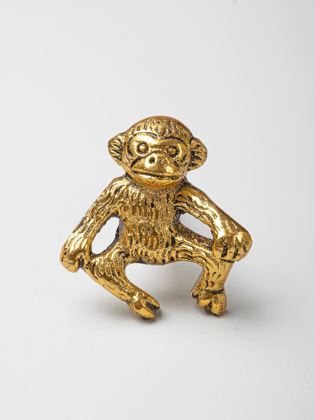 Monkey Shaped Cast Iron Drawer Knobs Set - Metallic Cabinet Pull ...