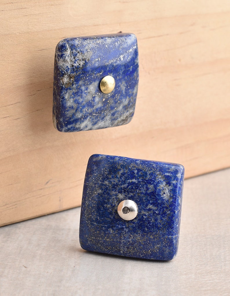 Natural Agate Gemstone Cabinet Knob, Luxury Furniture Hardware, Unique ...