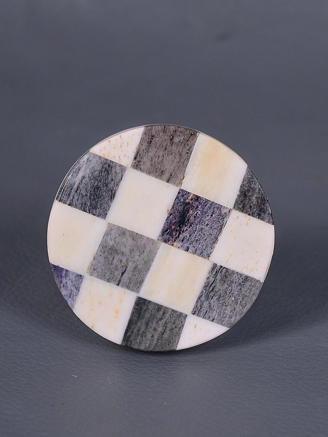 Gray and White Round Shape Bone Knobs(sold in Sets)| Cabinet Drawer ...