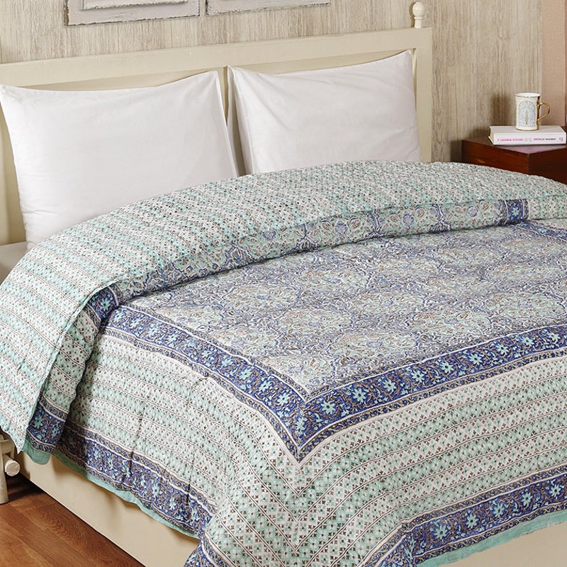 Aqua Quilt - Etsy