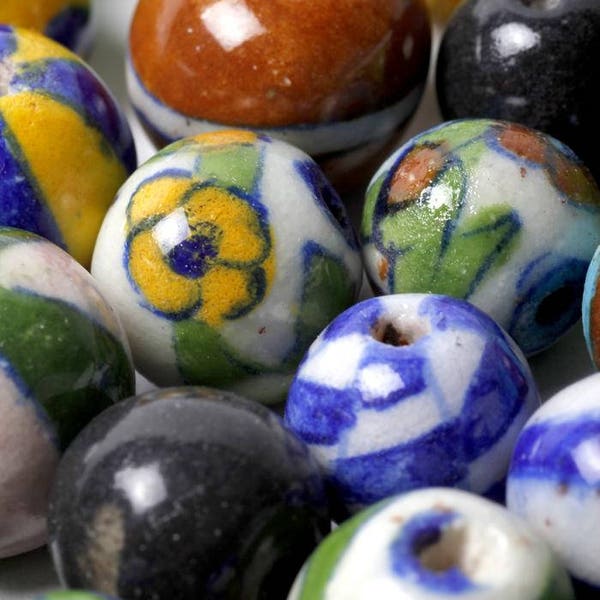 Pottery Beads - Etsy
