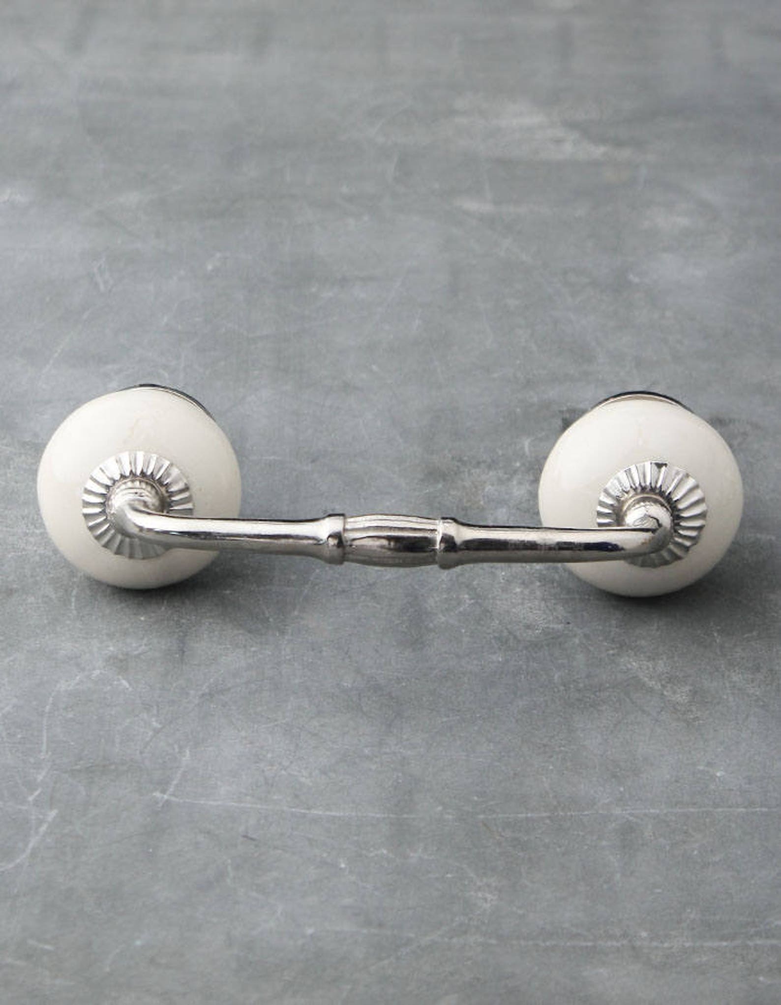 Cream Colored Unique Ceramic Cabinet Handle Pull sold in | Etsy