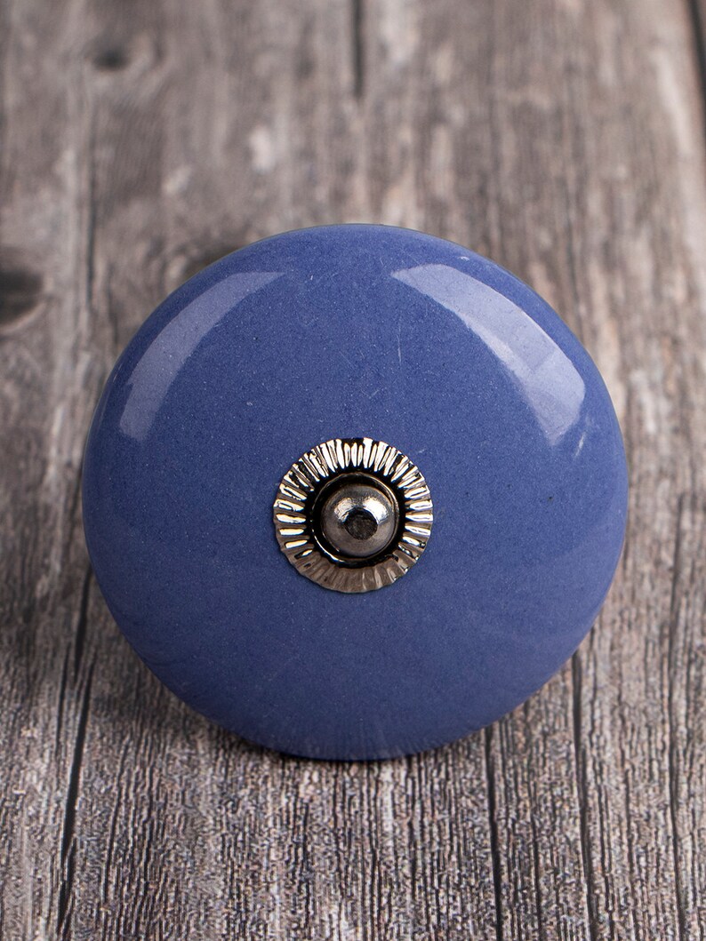 Handmade Solid Round Shape Big Light Purple Color Flat Ceramic - Etsy