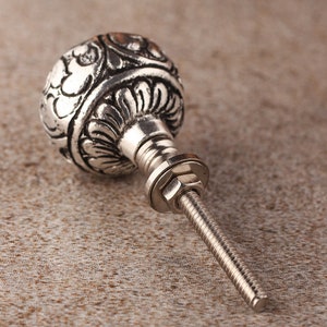 Antique Look Round Shape Silver Color Kitchen Cabinet Metal - Etsy