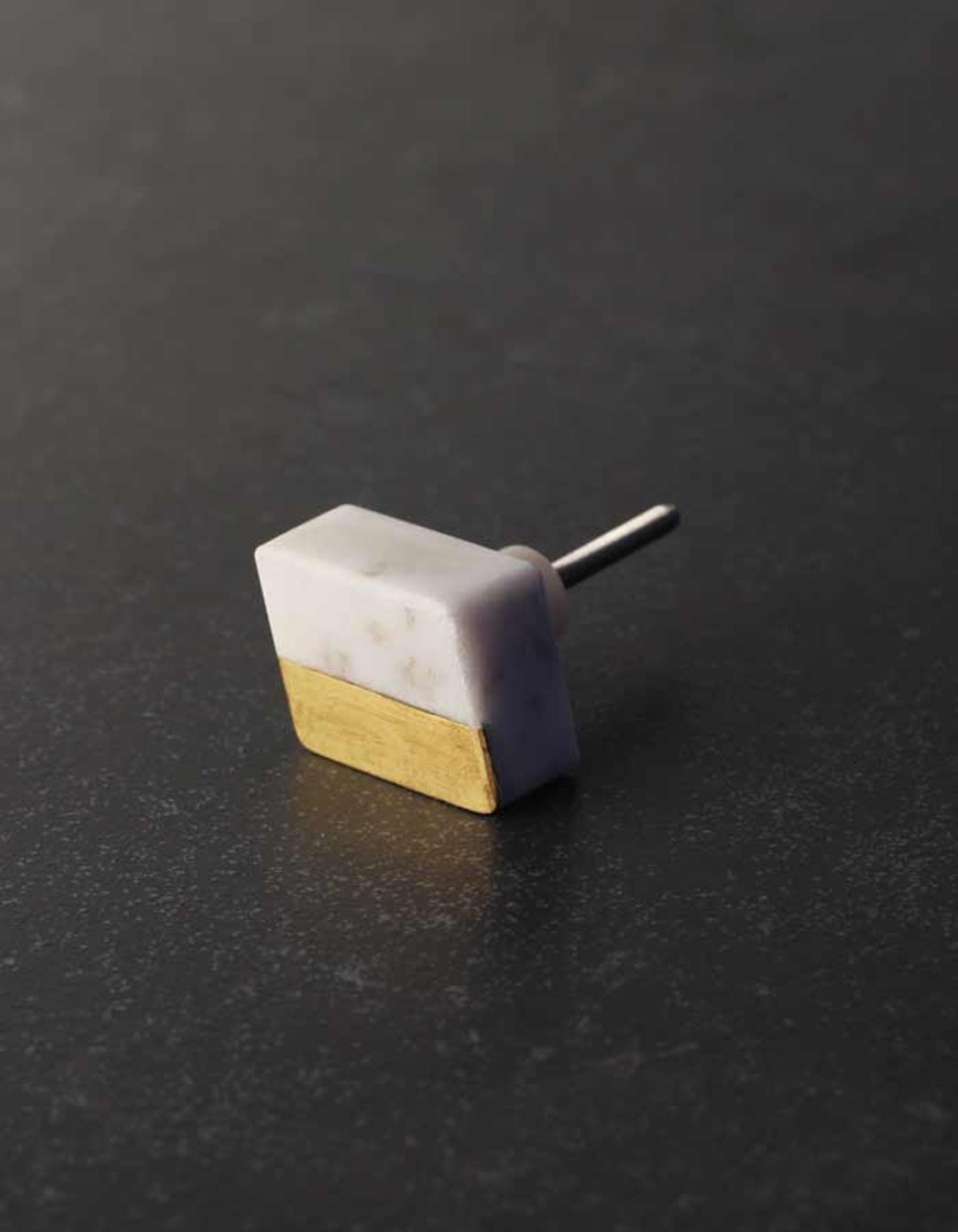 Parallelogram Shape Stone Knobs, Drawer Cabinet Knobs With Brass (sold ...