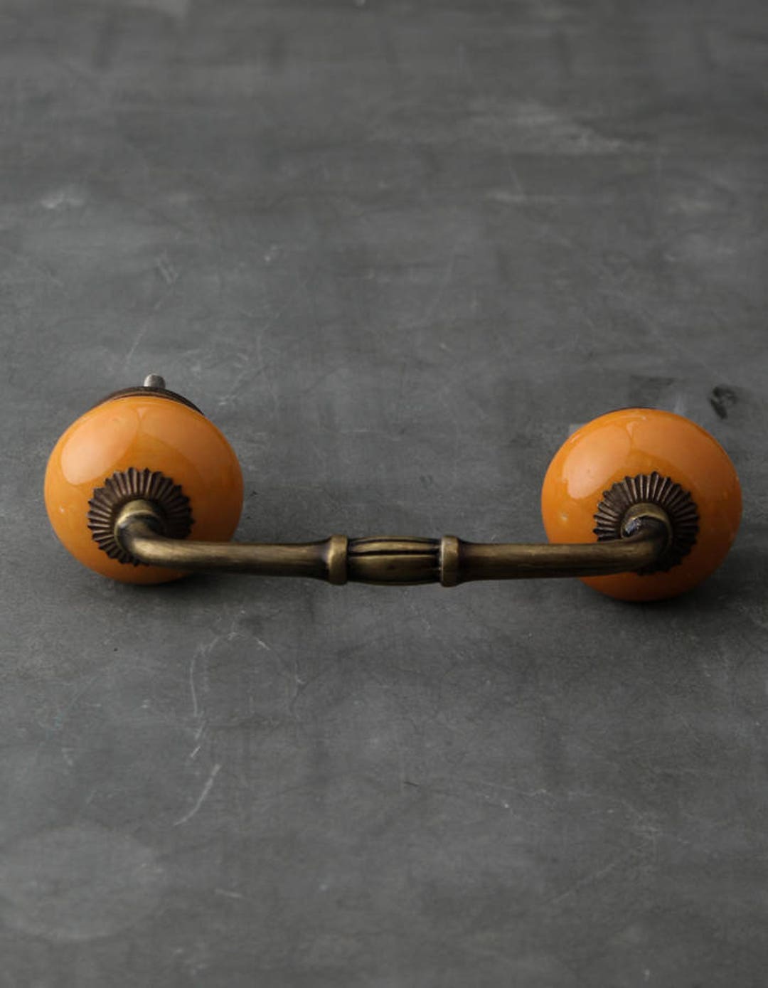 Yellow Ceramic Kitchen Handle Drawer Pull (sold in Sets) - Etsy