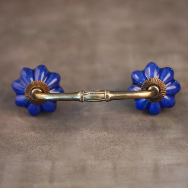 Blue Drawer Pull - Etsy