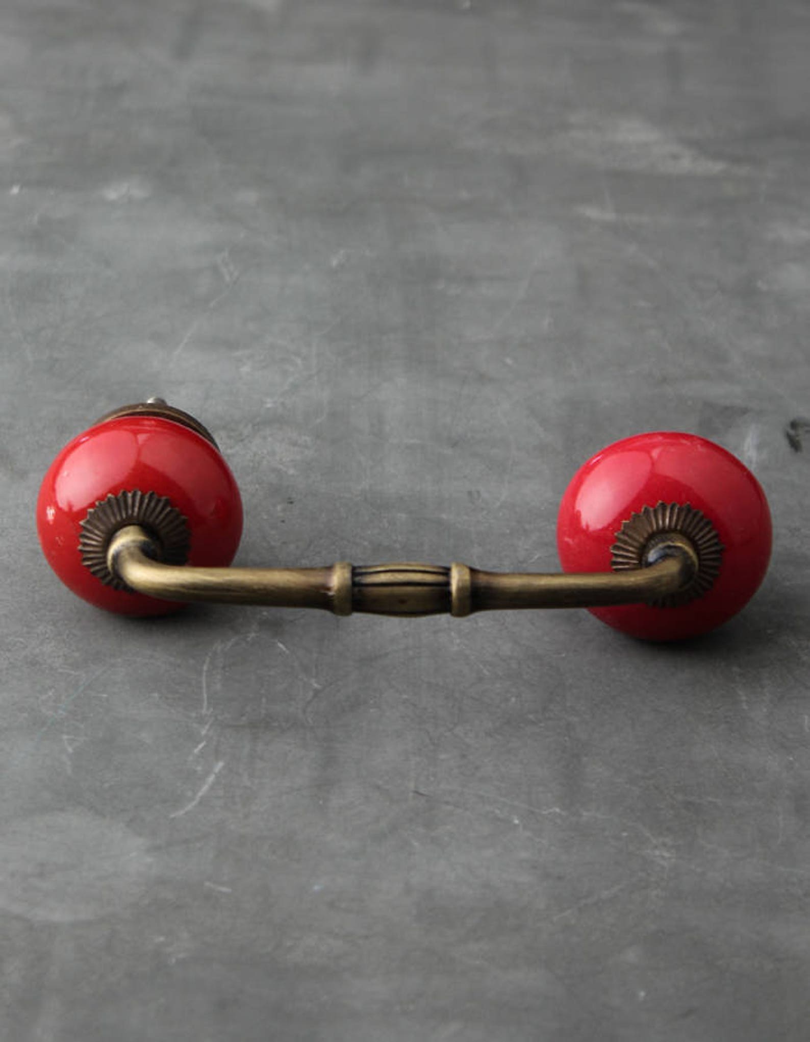 Red Color Wardrobe Ceramic Cabinet Pull sold in Sets - Etsy