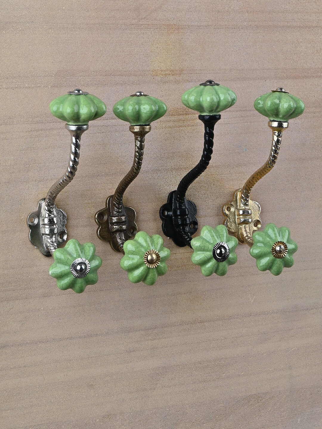 Green Decorative Handmade Ceramic Blue Pottery Hanger Vintage Wall ...