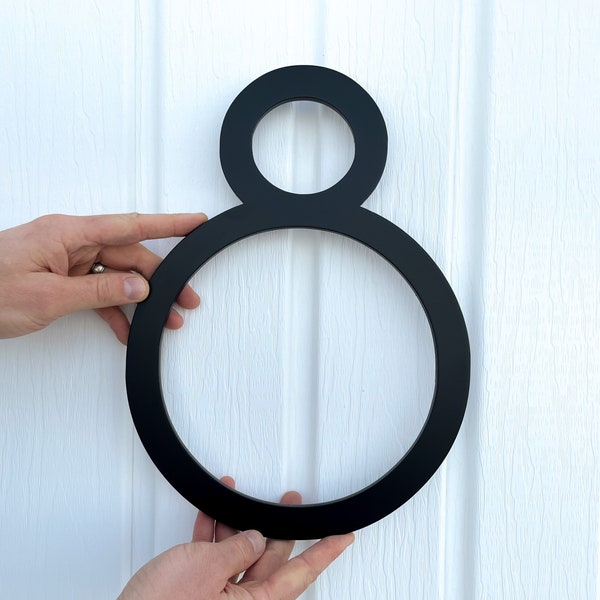 Aluminum Black 8 House Numbers - Etsy