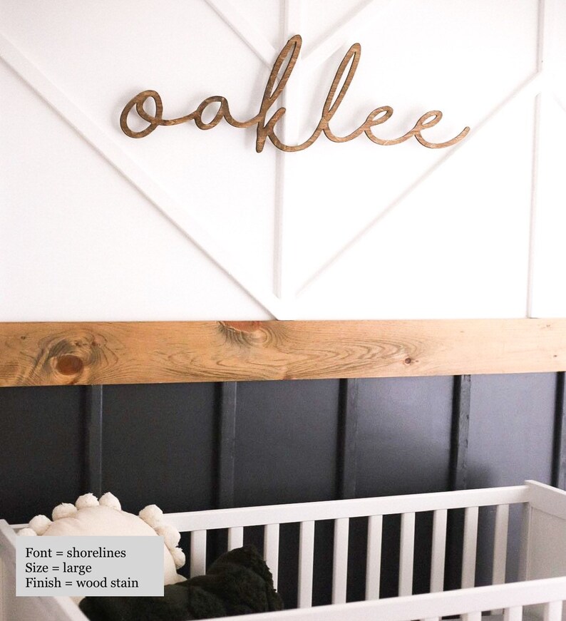 Baby Name Sign Cutout Name Cut Out Personalized Name Sign - Etsy