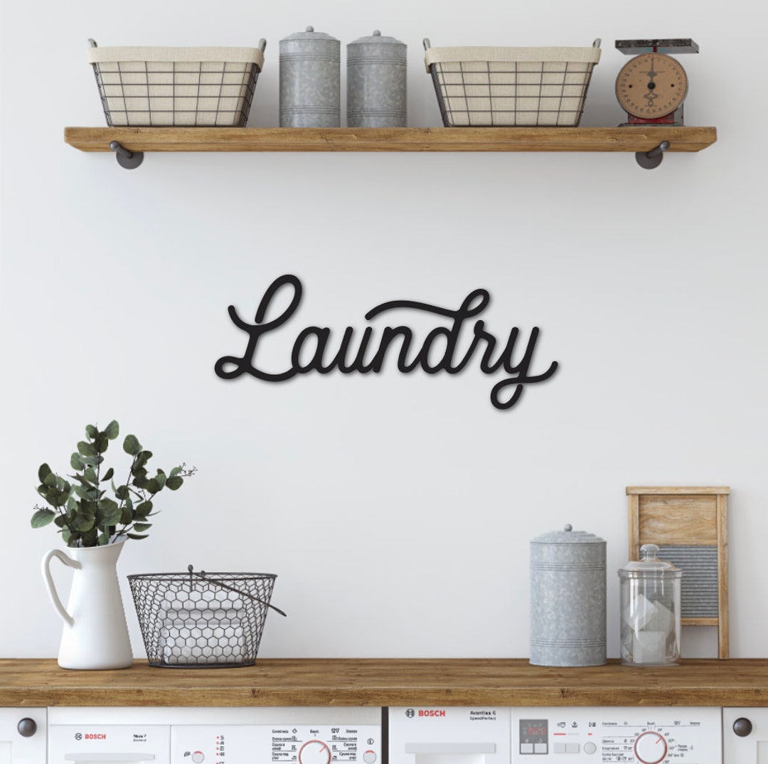 Laundry Wood Cutout | Laundry Room Decor | Laundry Wood Sign | Laundry ...