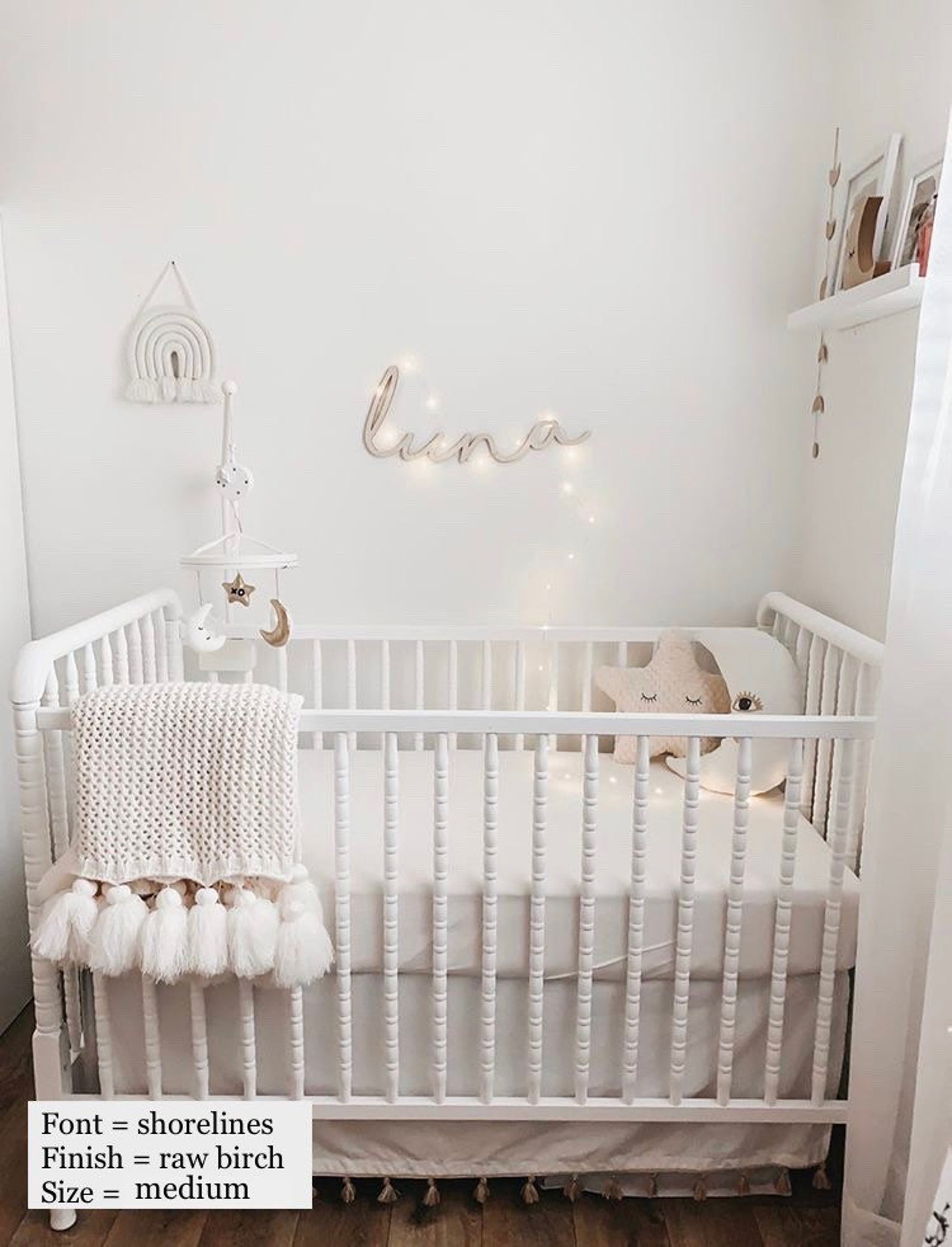 Custom Baby Name Cutout Personalized Nursery Name Decor | Etsy