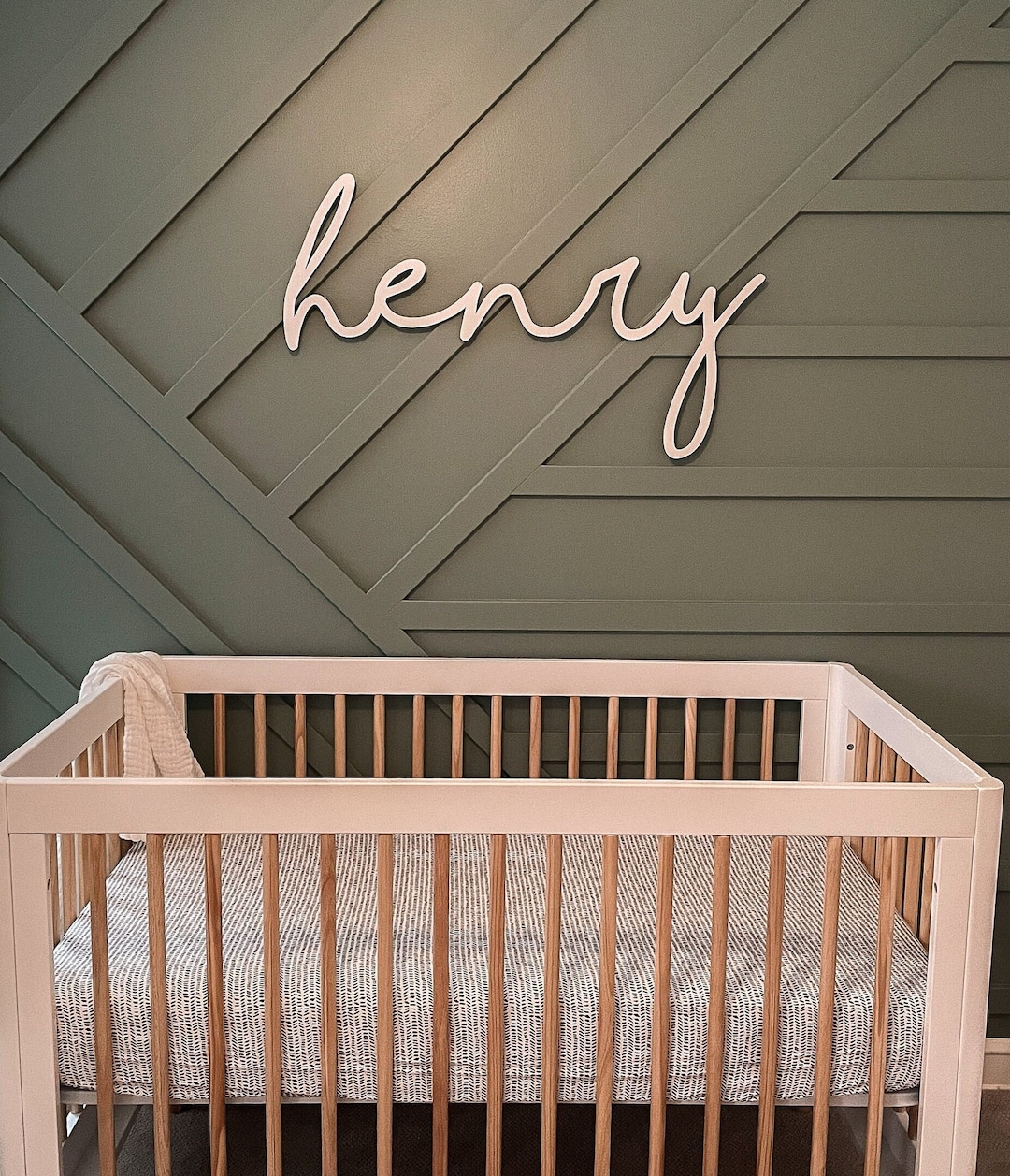 Custom Baby Name Cutout | Personalized Nursery Name Decor | Above the ...