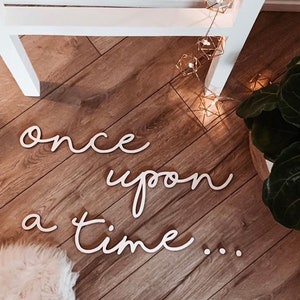 Once Upon a Time Cutout | Kids Bedroom Decor | Nursery Wall Decor - Etsy