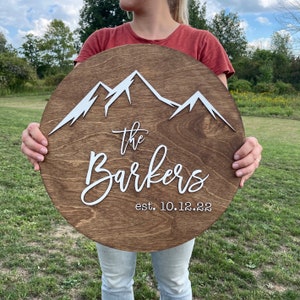 Mountain Theme Wedding Guestbook Sign | Wedding Guest Book Alternative ...