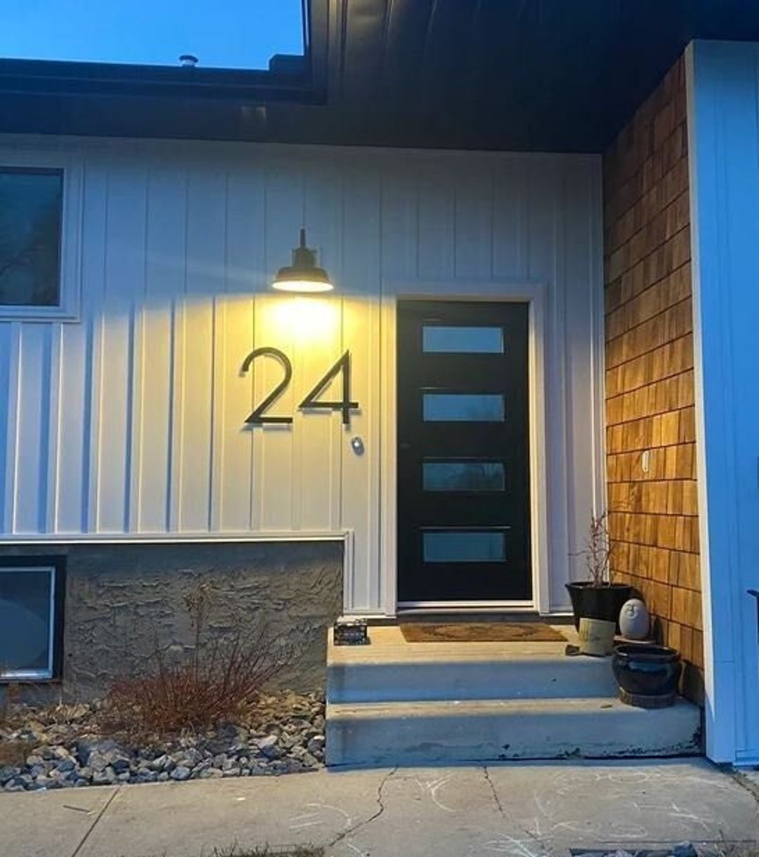 Extra Large Aluminum House Numbers Metal House Numbers Painted Aluminum ...